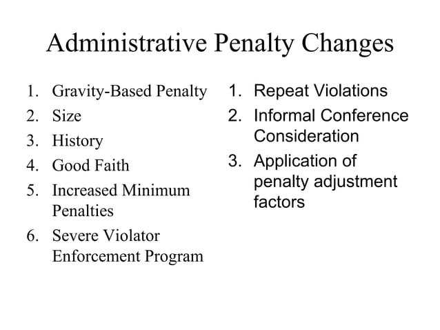 Osha penalty calculation procedure | PPT