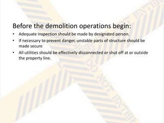 OSHA demolition | PPTX