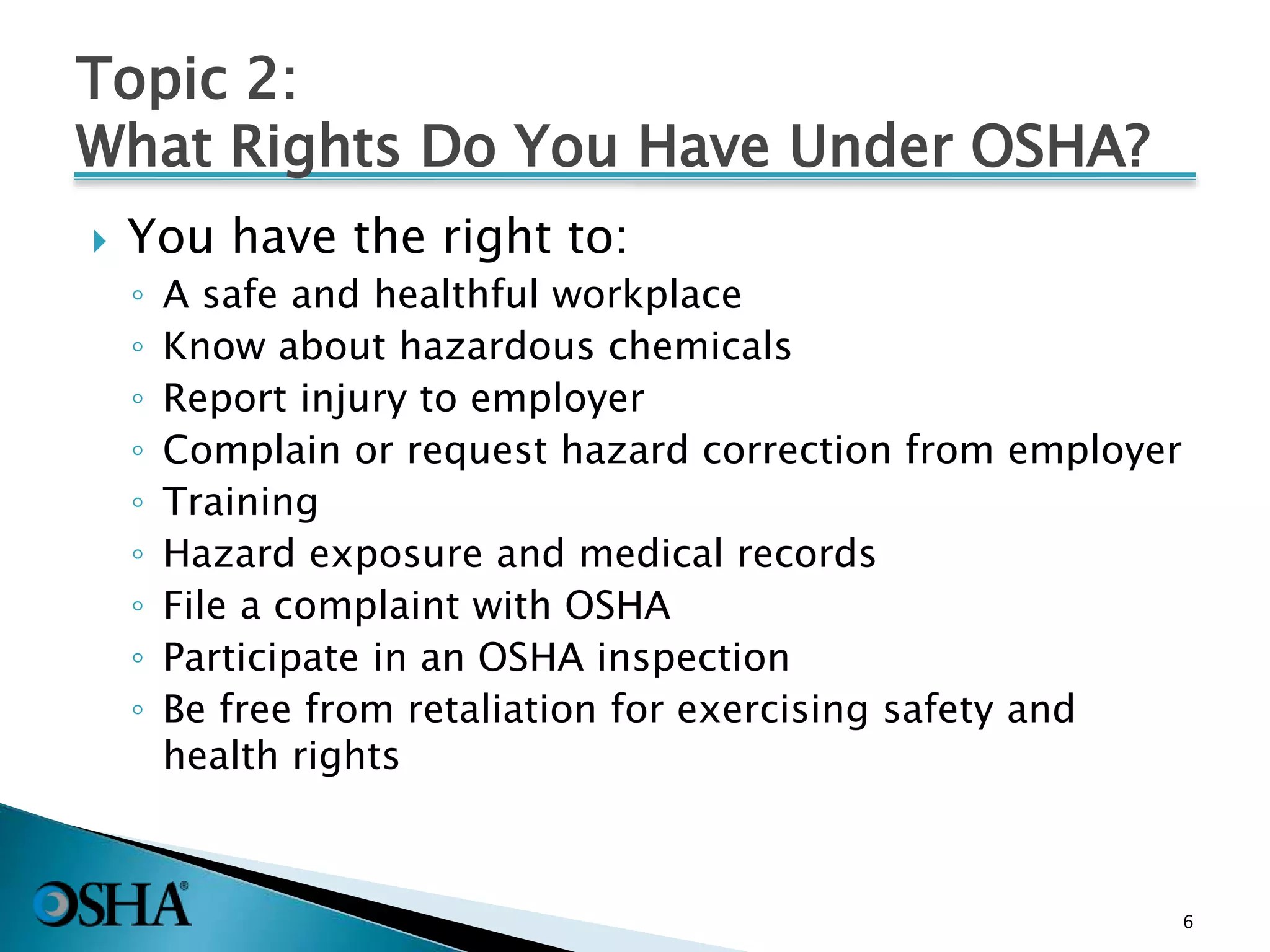 OSHA Introduction Presentation | PPT