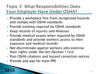 OSHA Introduction Presentation | PPT