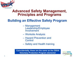 Advanced Safety, Management, Principles and Programs- OSHA and VPP | PDF