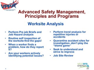 Advanced Safety, Management, Principles and Programs- OSHA and VPP | PDF