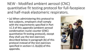 Osha respirator fit test protocol 2019 | PPTX