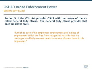 OSHA’s New Enforcement Initiative: Targeting Inpatient Health Care ...