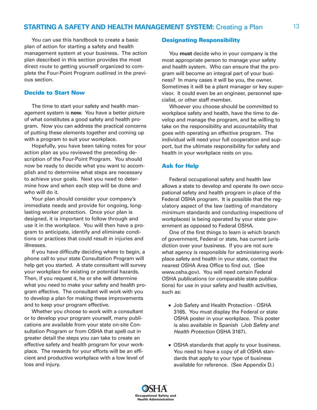 Osha small business handbook | PDF