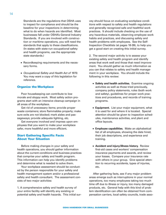 Osha small business handbook | PDF