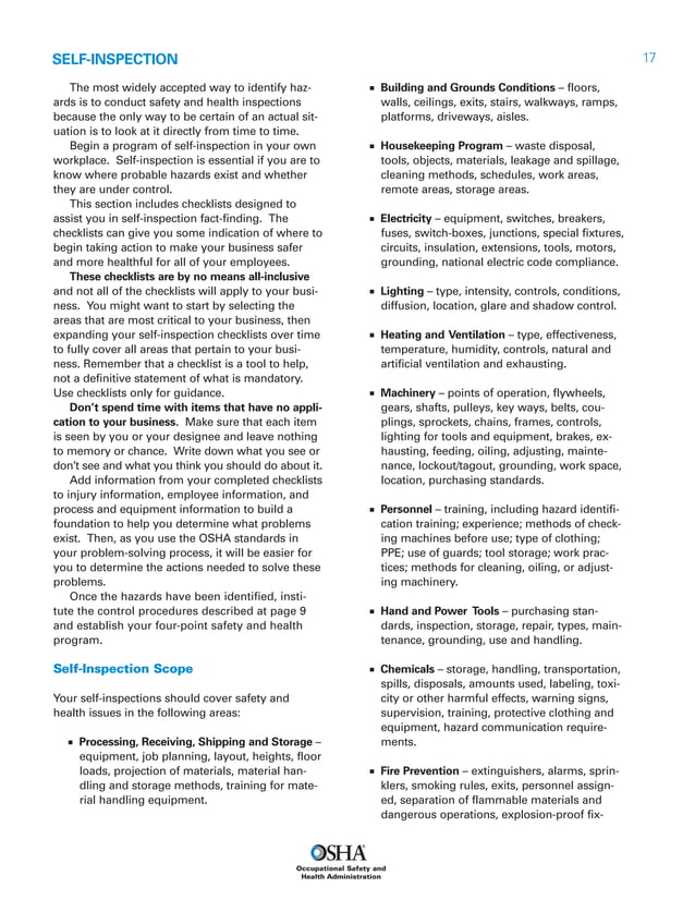 Osha small business handbook | PDF