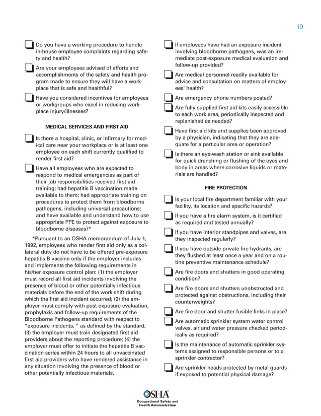 Osha small business handbook | PDF