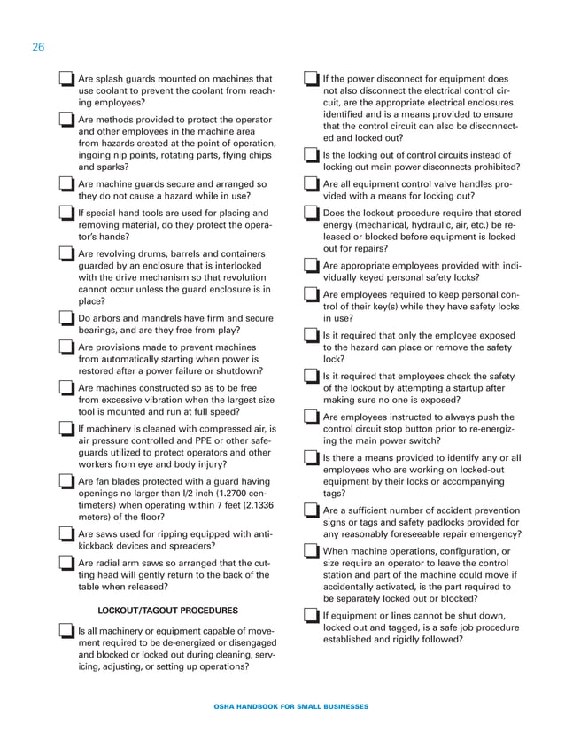 Osha small business handbook | PDF