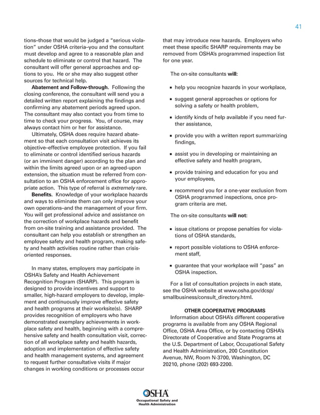 Osha small business handbook | PDF