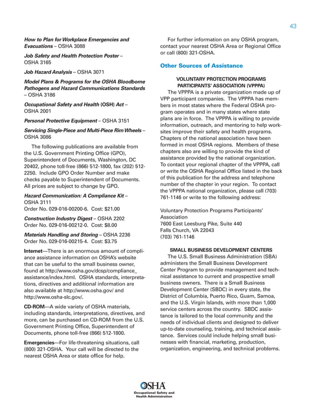 Osha small business handbook | PDF