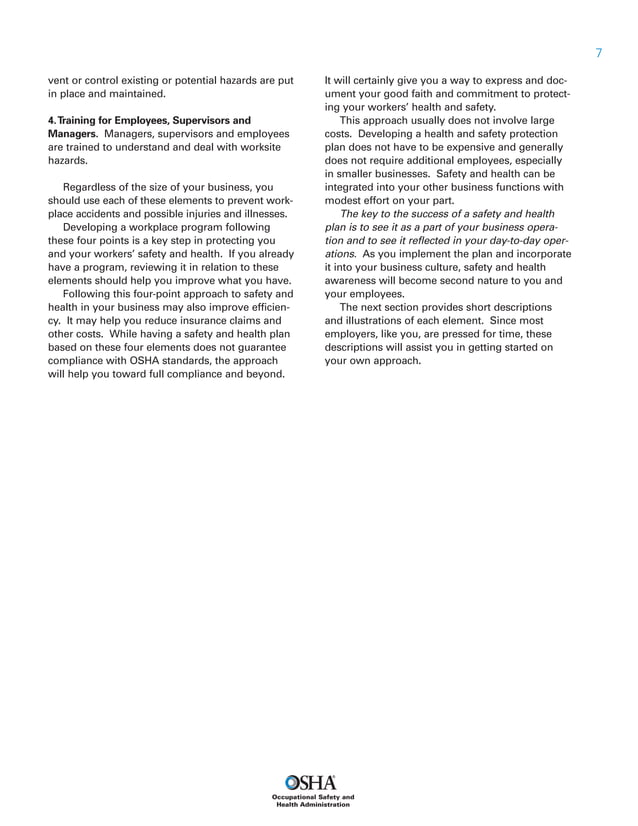 Osha small business handbook | PDF