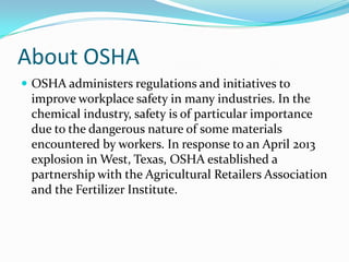 OSHA's Message to the Fertilizer Industry | PPTX