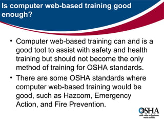 Osha training requirements | PPT