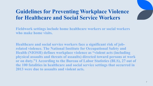 OSHA Violence in the Workplace Regulations.ppsx