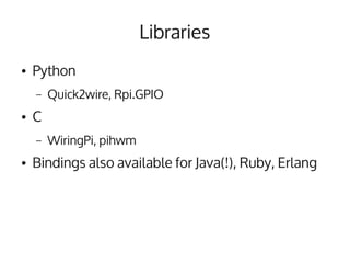 Interfacing the Raspberry Pi to the World | PDF