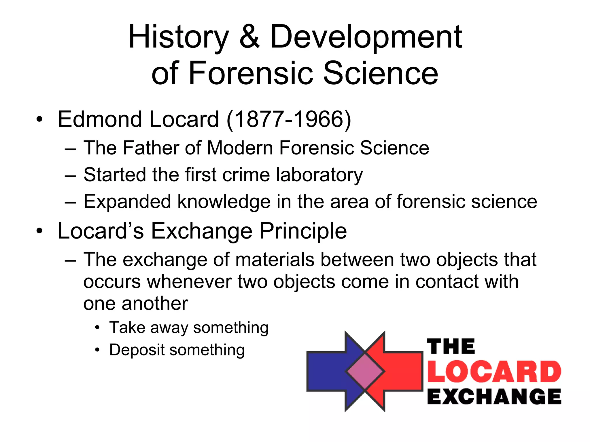 Overview History of Forensic Science | PPT