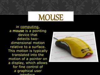 Input and output devices | PPTX