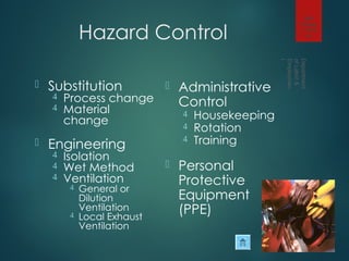 OSH GROUP 6.ppt PROGRAMMING OCCUPATION SAFETY | PPT