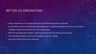 Models of Operational research, Advantages & disadvantages of ...