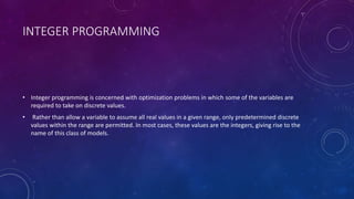 Models of Operational research, Advantages & disadvantages of ...