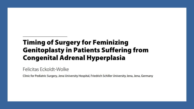 oshiba feminizing genitoplasty.pptx | Reproductive Health | Diseases ...