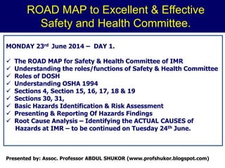 SEVEN STEPS TO SAFETY COMMITTEE'S EXCELLENCE. | PPT