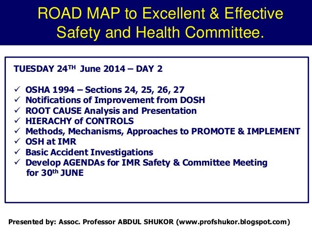 SEVEN STEPS TO SAFETY COMMITTEE'S EXCELLENCE.