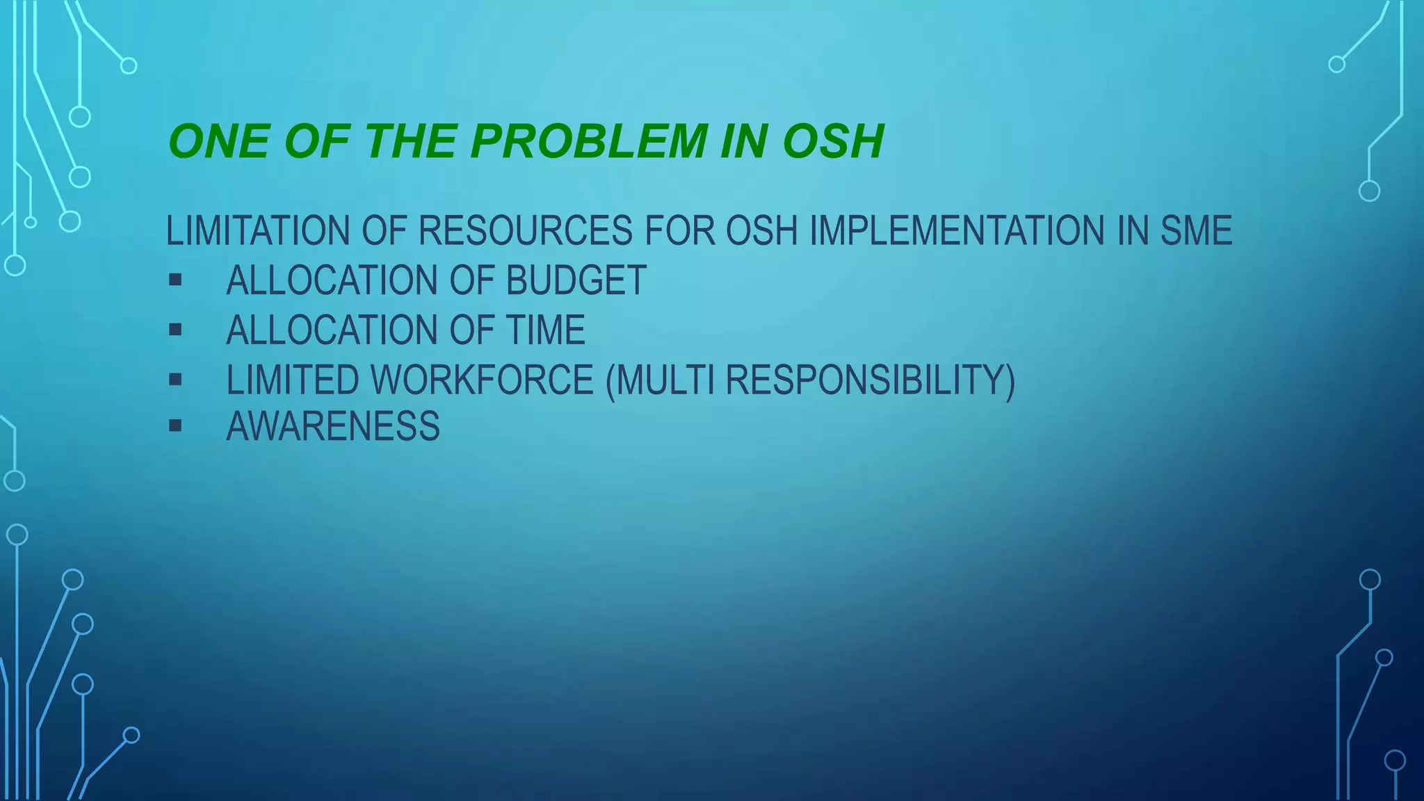 OSH in malaysia.pptx | Business | Business and Finance