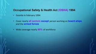 OSH in malaysia.pptx | Business | Business and Finance