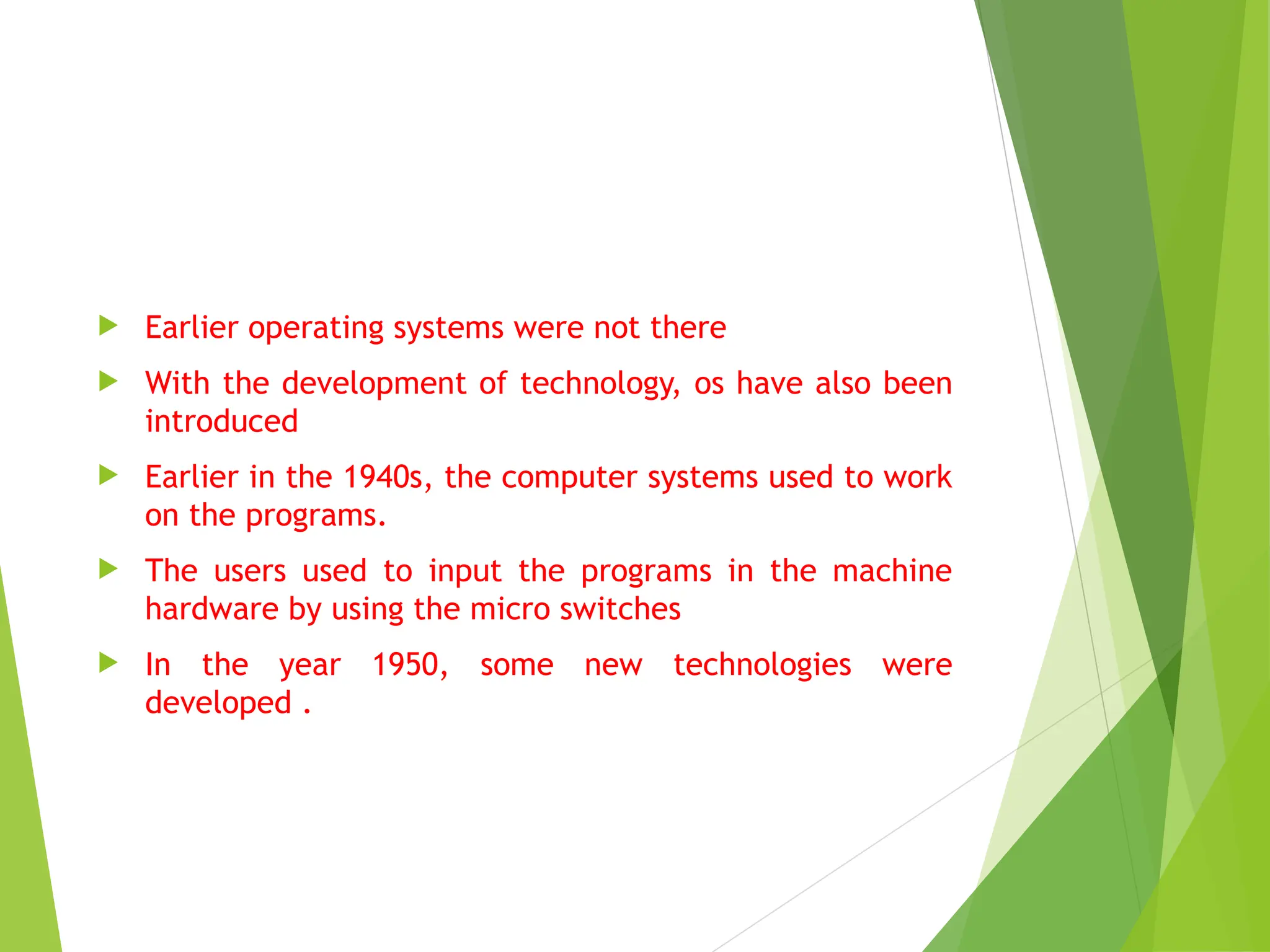 os history and evolution and it's origins.ppt | Operating Systems ...