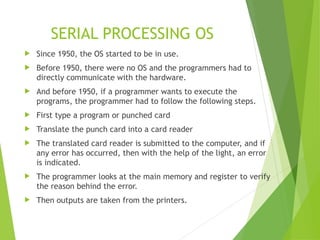 os history and evolution and it's origins.ppt | Operating Systems ...
