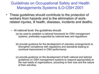 Safety and Health Management Systems (OSHMS) 2003 | PPT