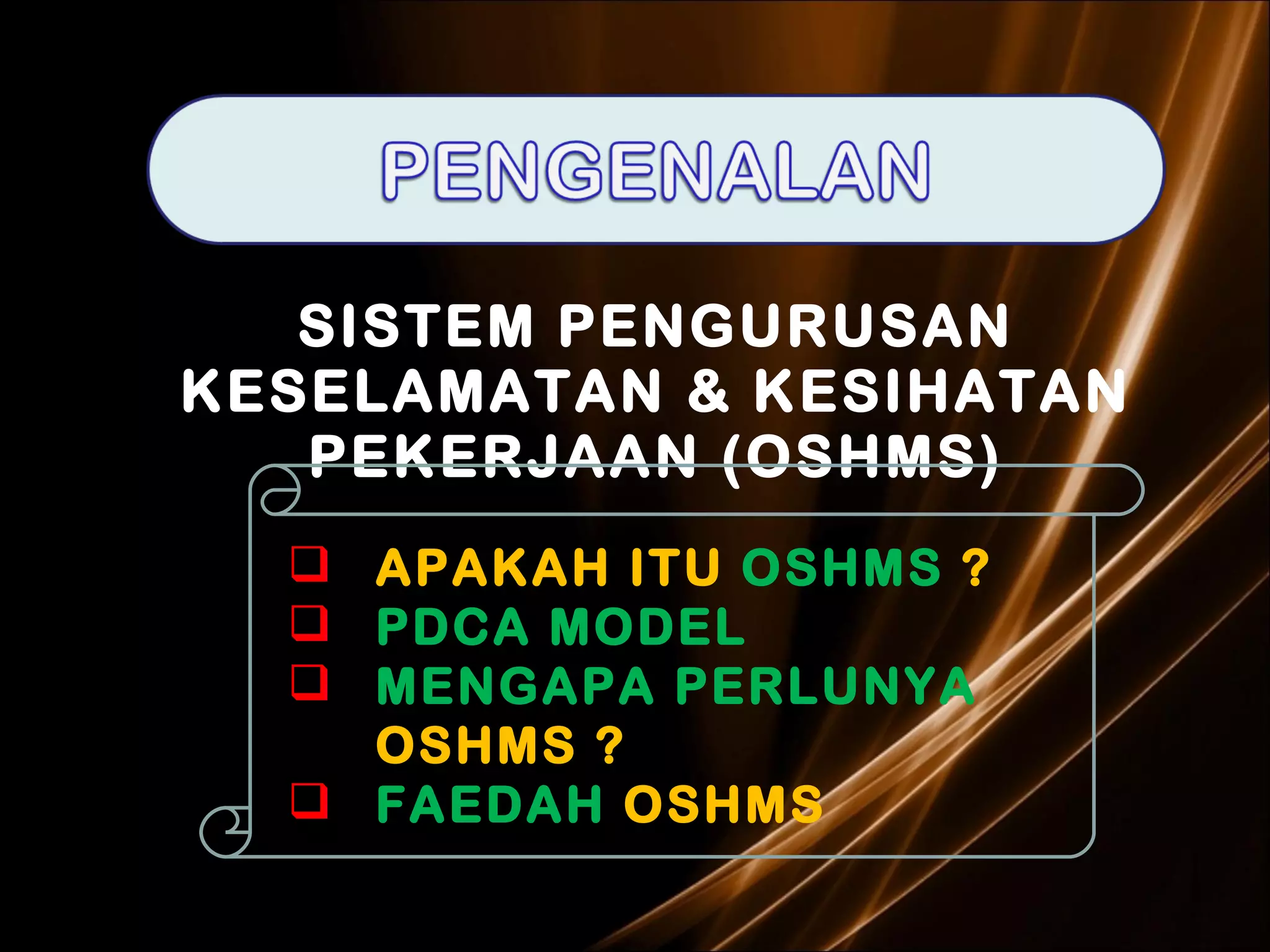 OSHMS Guidelines PPT | PPT