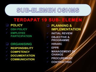 OSHMS Guidelines PPT | PPT