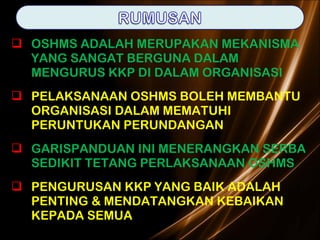 OSHMS Guidelines PPT | PPT