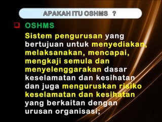 OSHMS Guidelines PPT | PPT