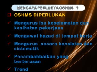 OSHMS Guidelines PPT | PPT