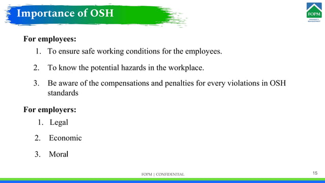 OSH PRESENTATION.pptx | Infectious Diseases | Diseases and Conditions