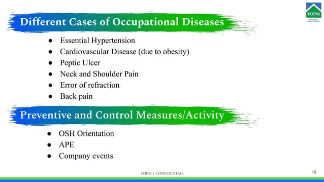 OSH PRESENTATION.pptx | Infectious Diseases | Diseases and Conditions