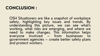 Safety precautions situationer in occupational safety | PDF