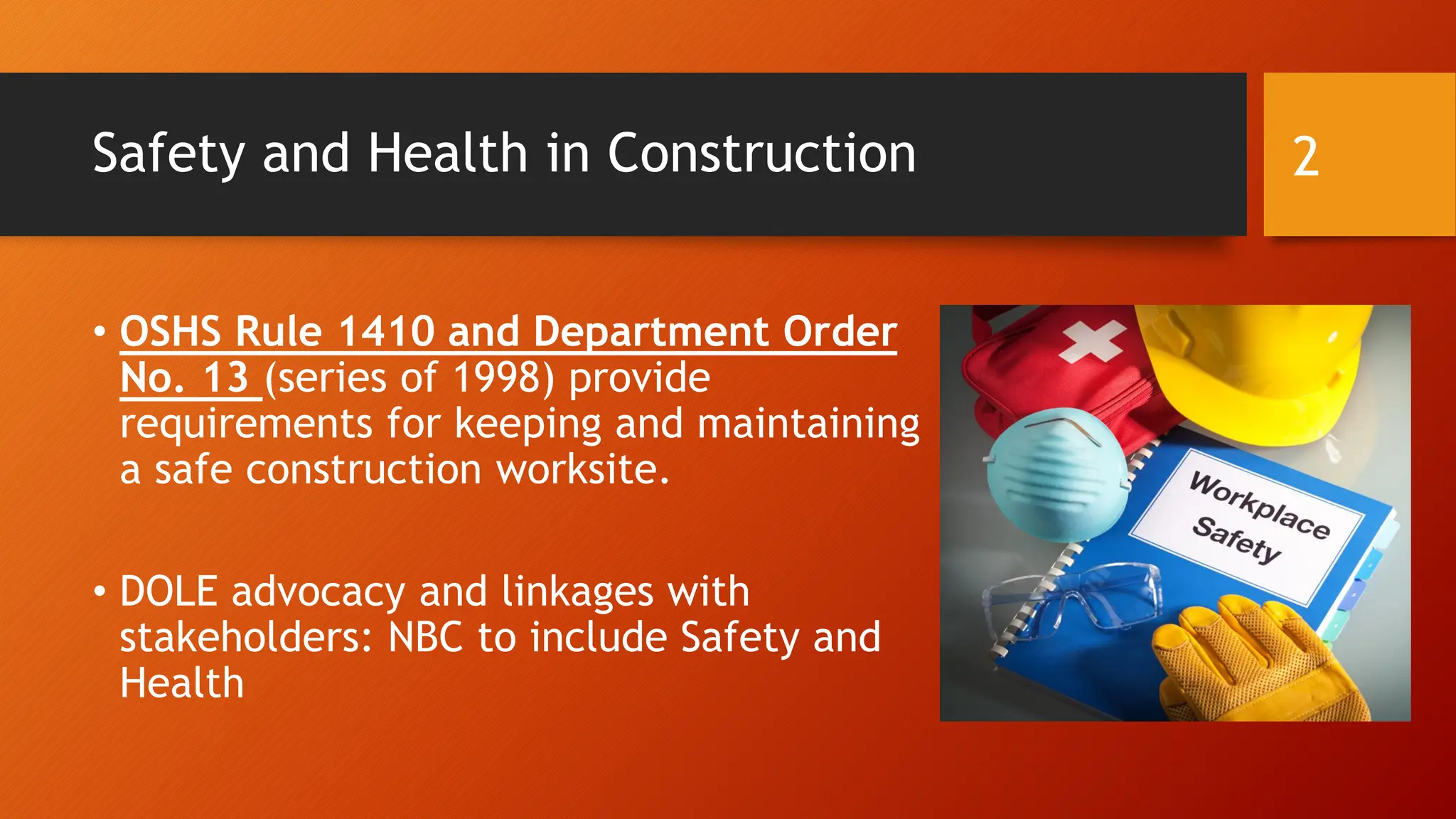 OSHS Rule 1410 and Department Order No. 13 | PDF