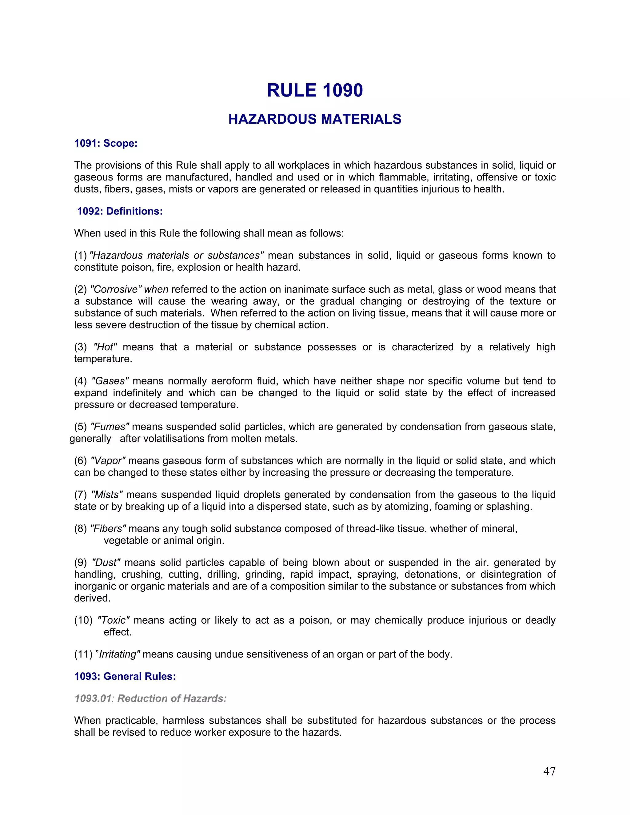 Osh standard (yellow book) | PDF