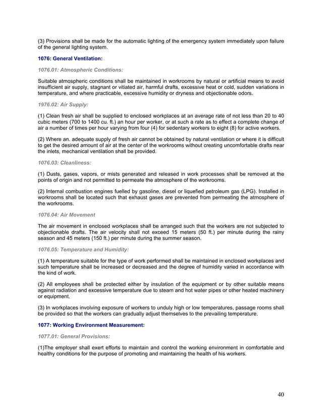 Osh standard (yellow book) | PDF