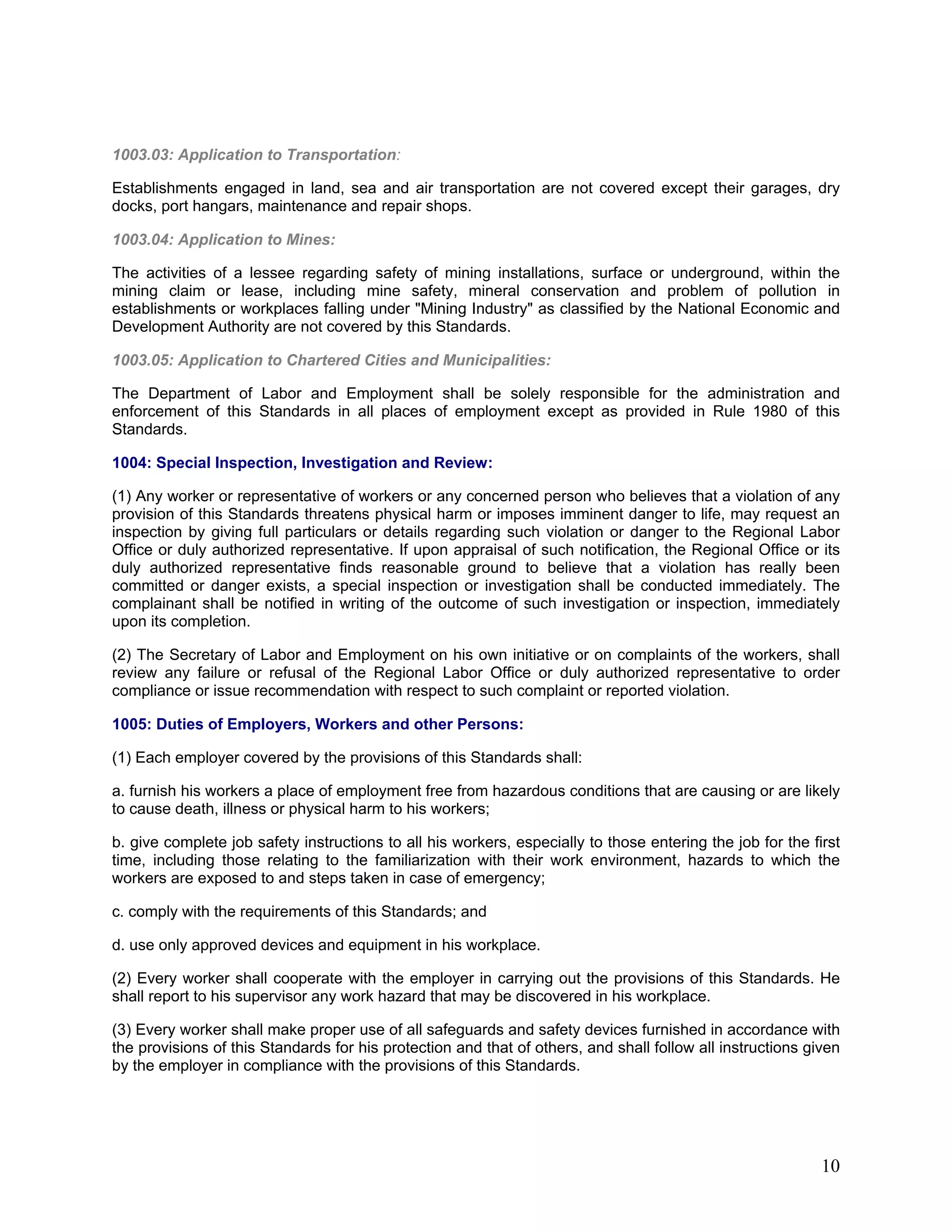 Osh standard (yellow book) | PDF