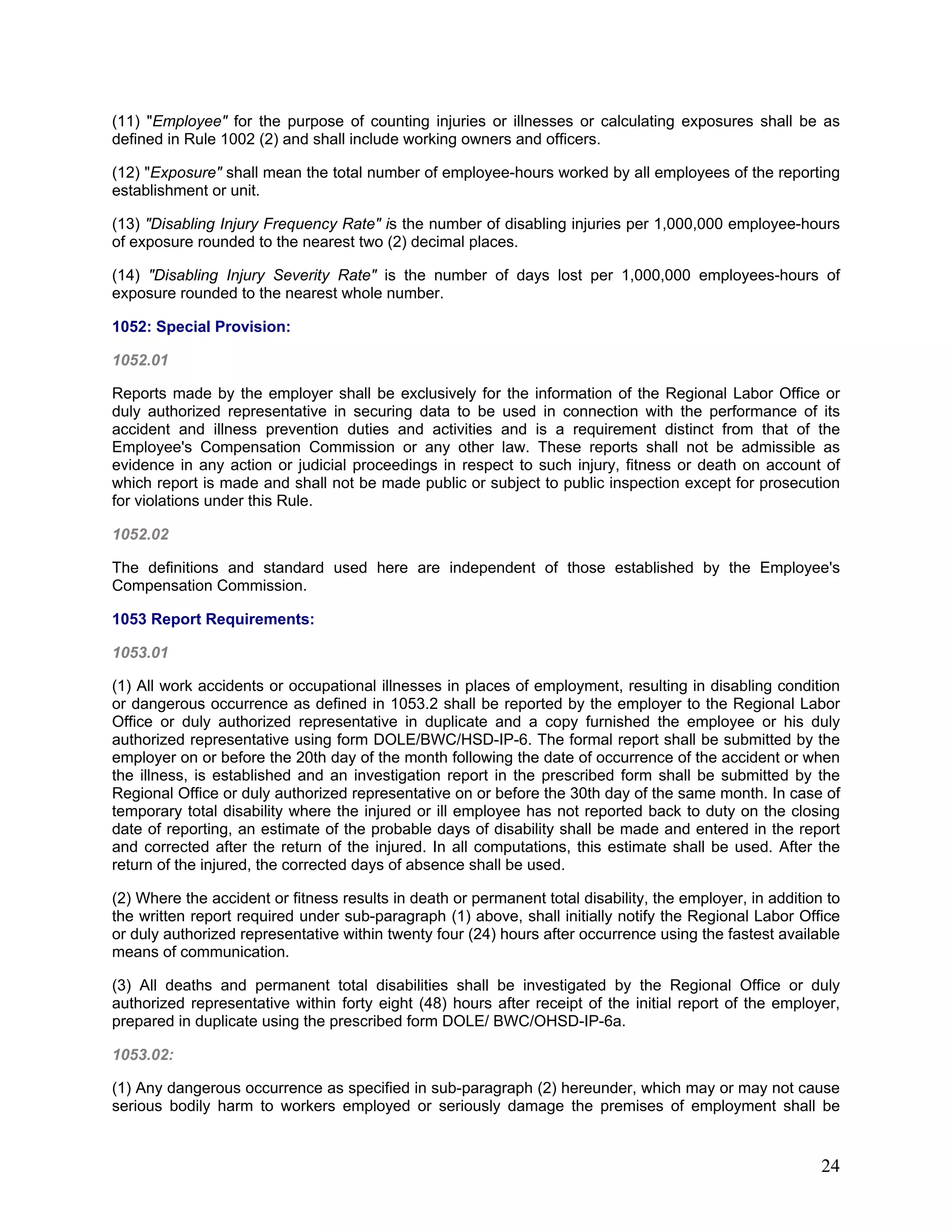 Osh standard (yellow book) | PDF