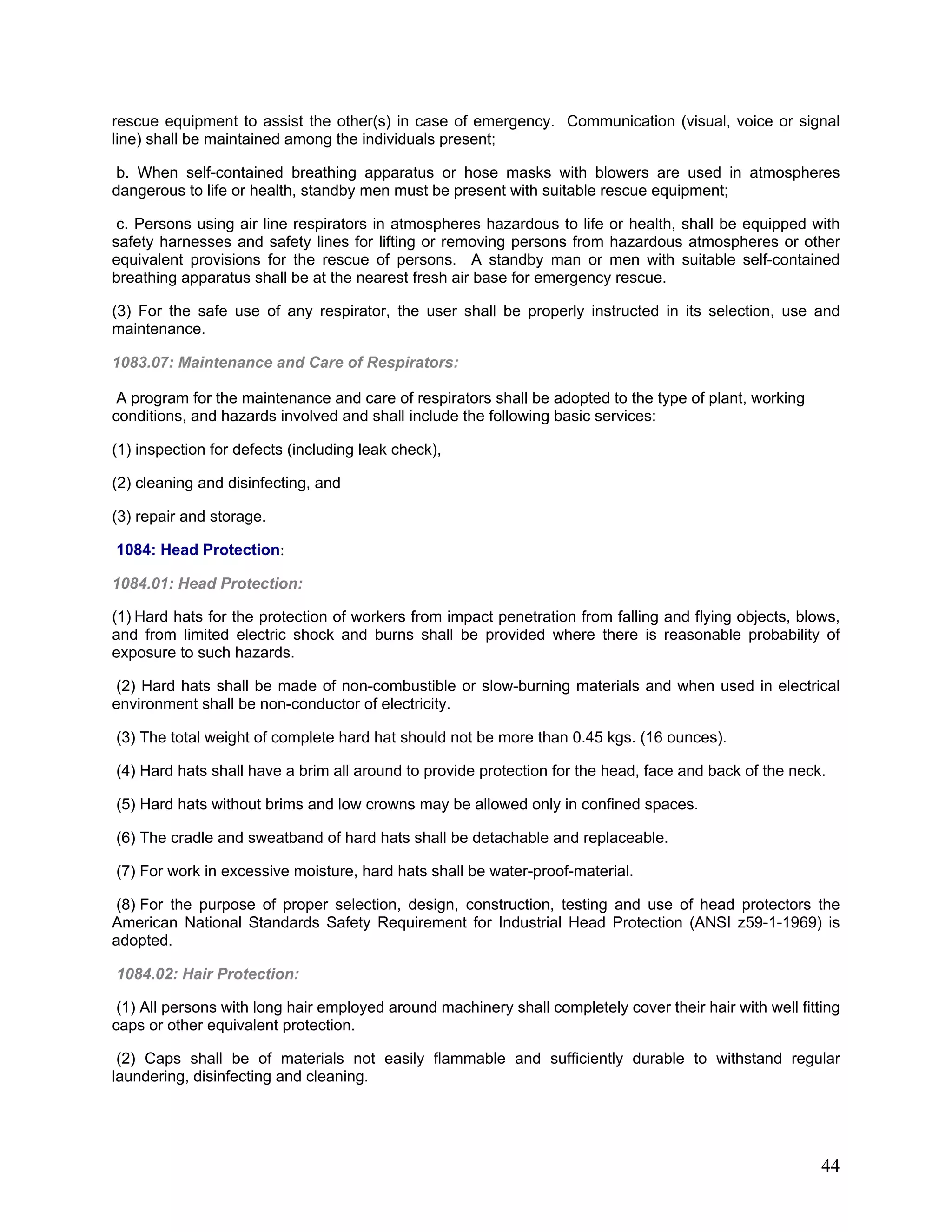 Osh standard (yellow book) | PDF