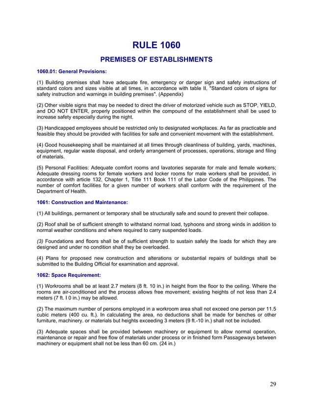 Osh standard (yellow book) | PDF