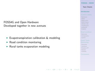 Combining FOSS4G & Open Hardware for research & monitoring in Southern Asia | PPT