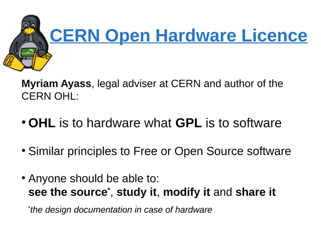 Intro to Open Source Hardware (OSHW) | PPT